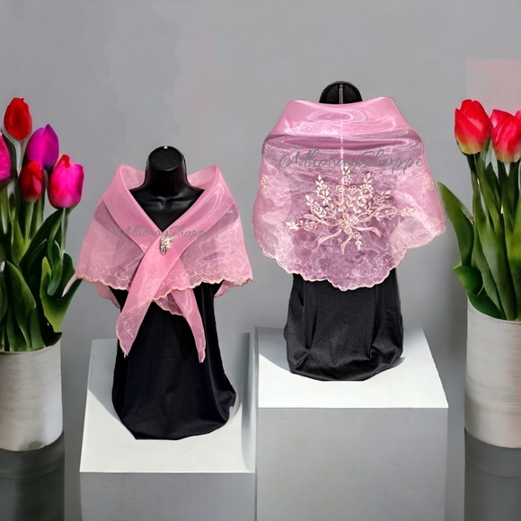Handmade | Accessories | Light Pinkmodern Embroidered Filipiniana ...